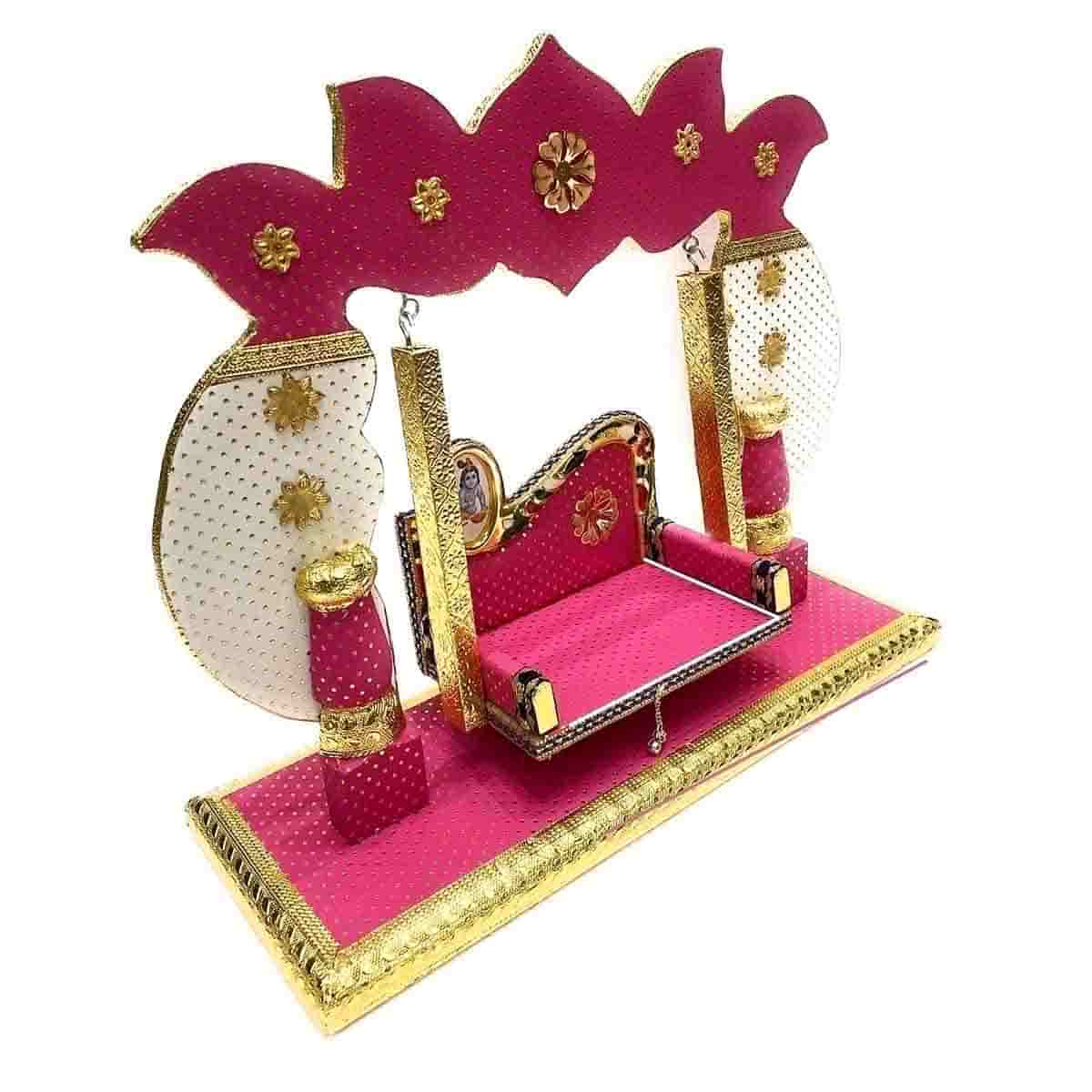 Buy Pink Jhula For Laddu Gopal at best price – MyKanha.com