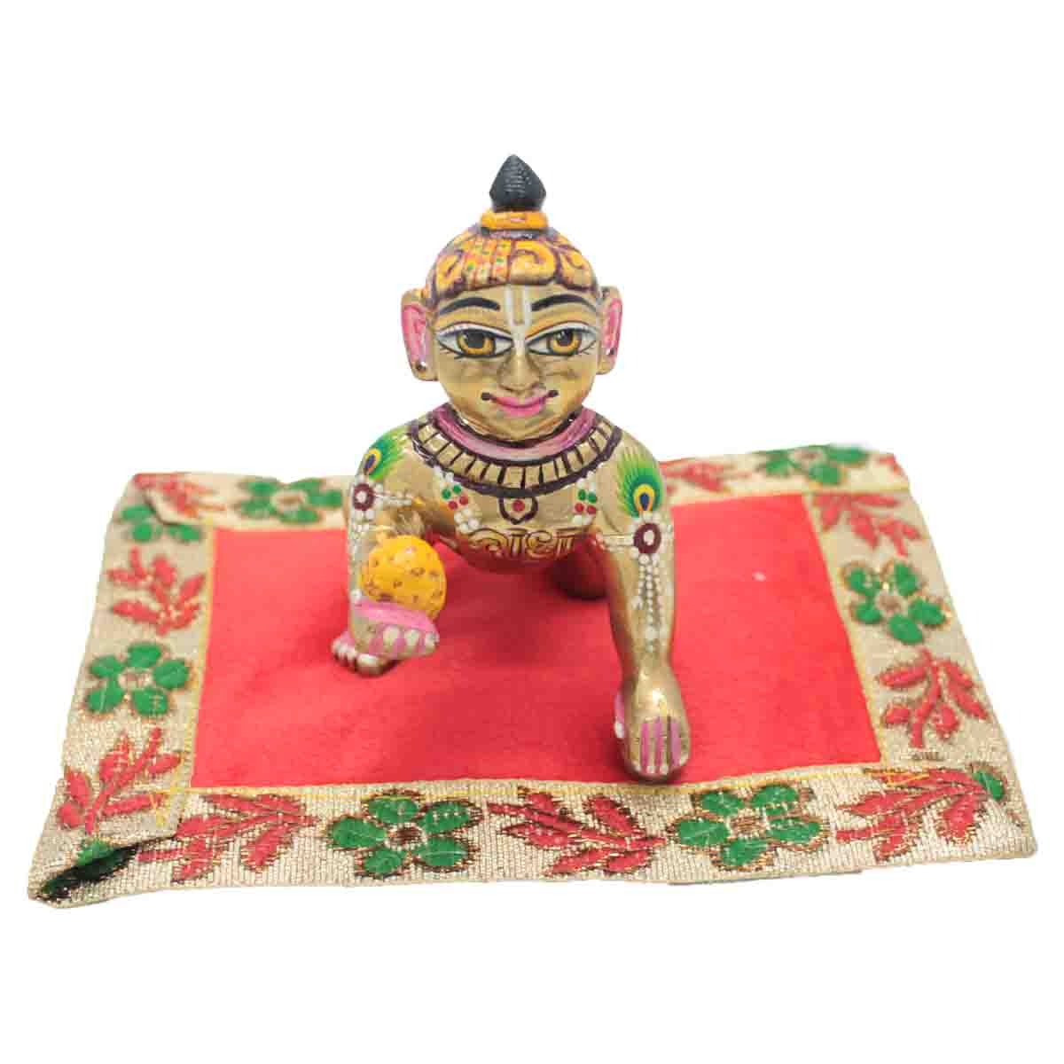Buy Beautiful Flower printed Aasan For Laddu Gopal Ji at best price ...