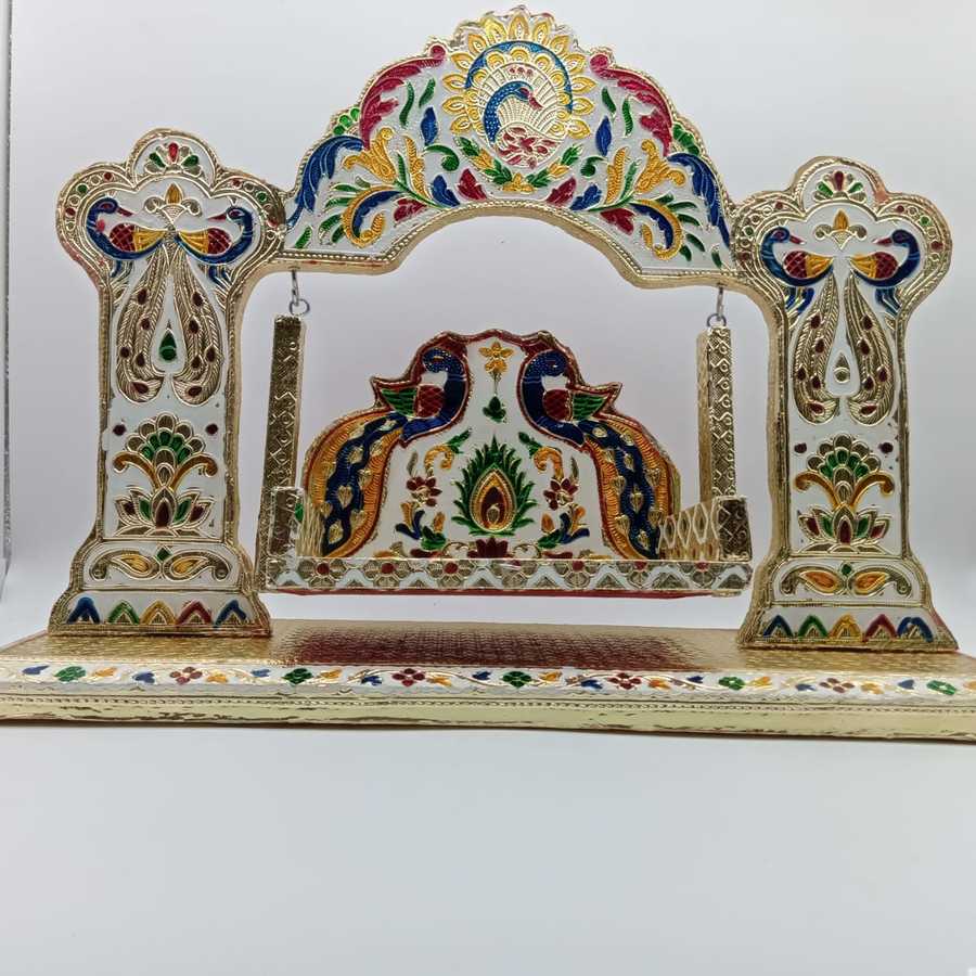 Buy Traditional Designer Singhasan For Ladoo Gopal , Lord Krishna ...