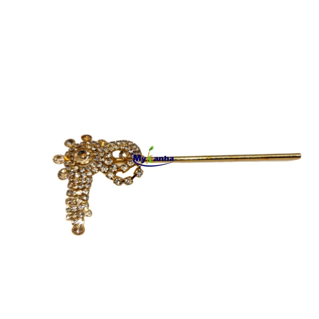 Buy Silver Stone Large Flute for Laddu Gopal For Laddu Gopal, Kanha Ji ...